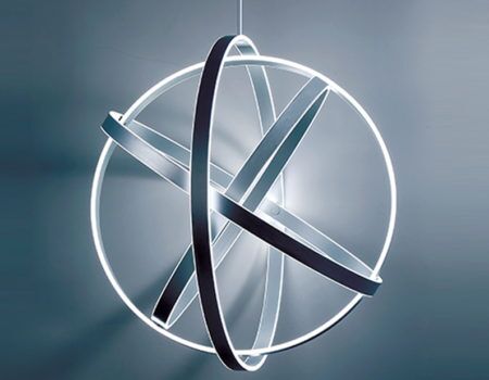 Sphere Pendant Light | Rotating LED Lighting | Dynamic & Futuristic