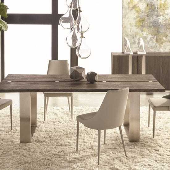 Solid Dark Oak Dining Table - Thomas Studios